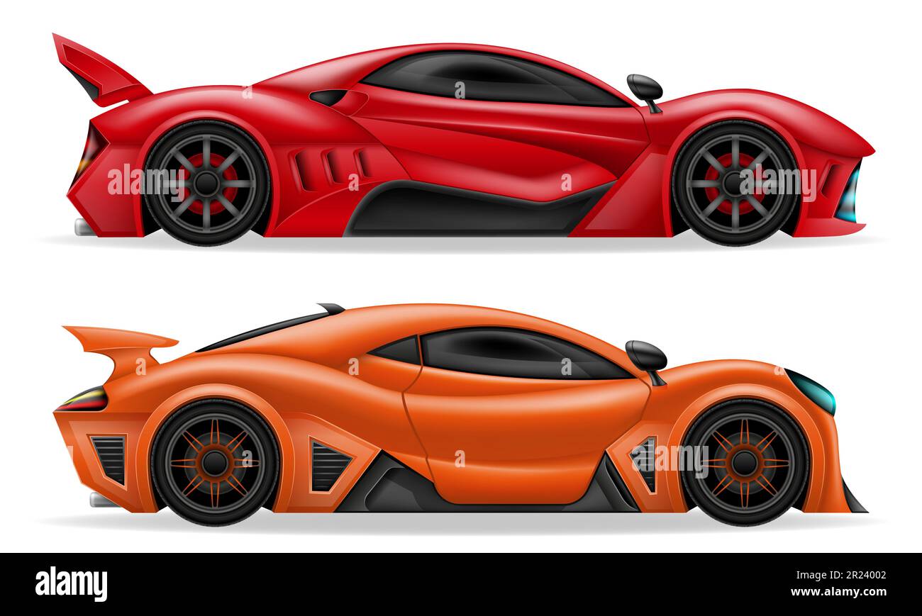sport hyper super car vector illustration isolated on white background ...