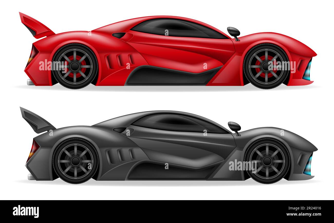 sport hyper super car vector illustration isolated on white background ...