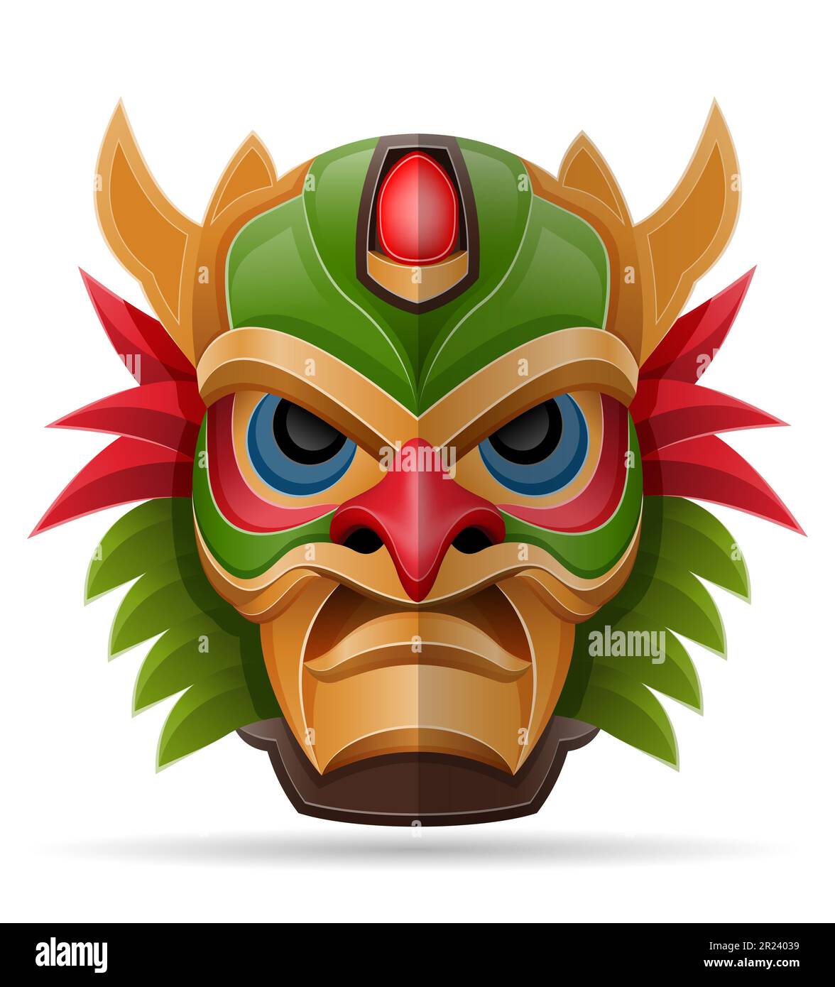Tiki Face Drawings