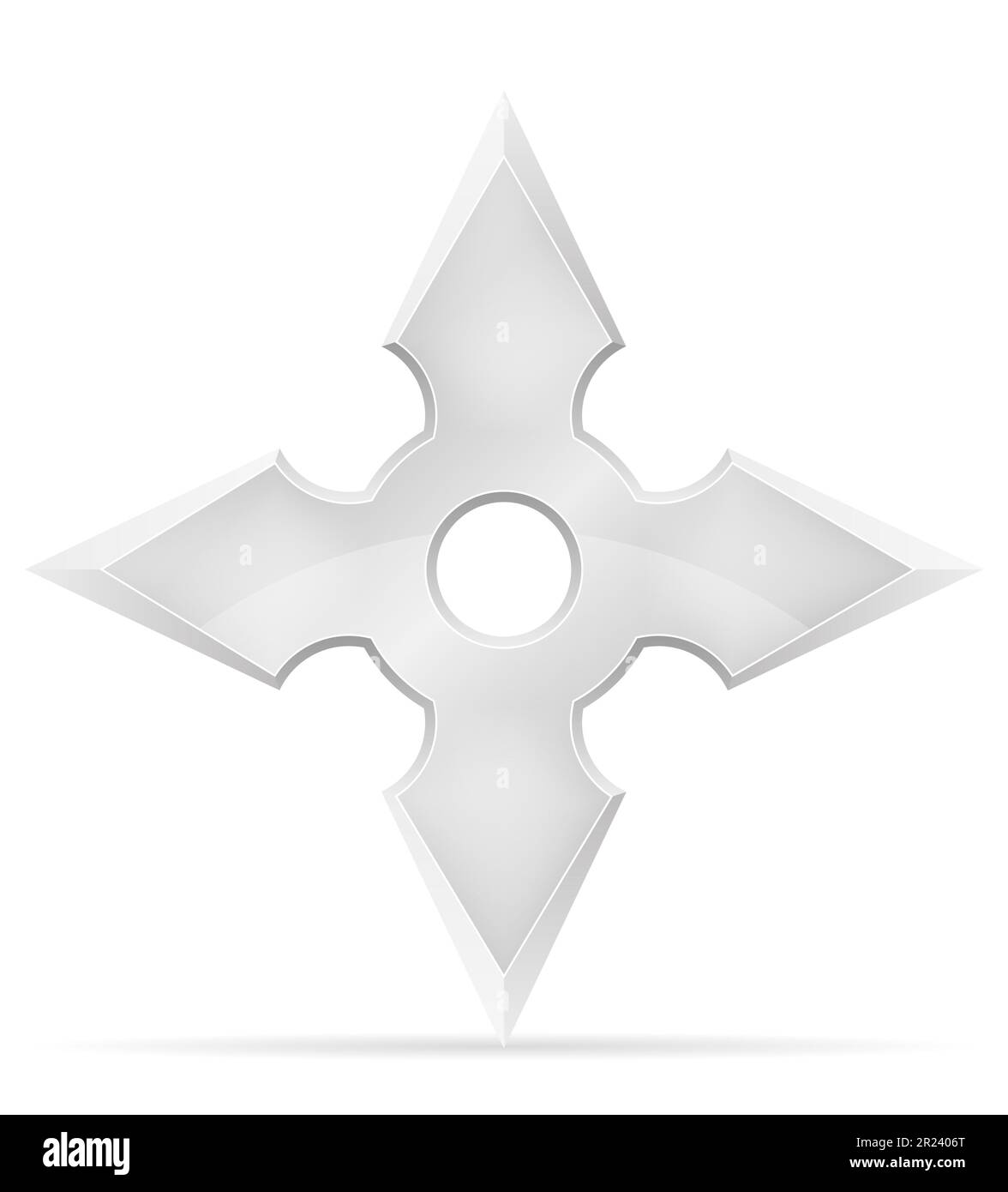 shuriken star ninja weapon japanese warrior assassin vector ...
