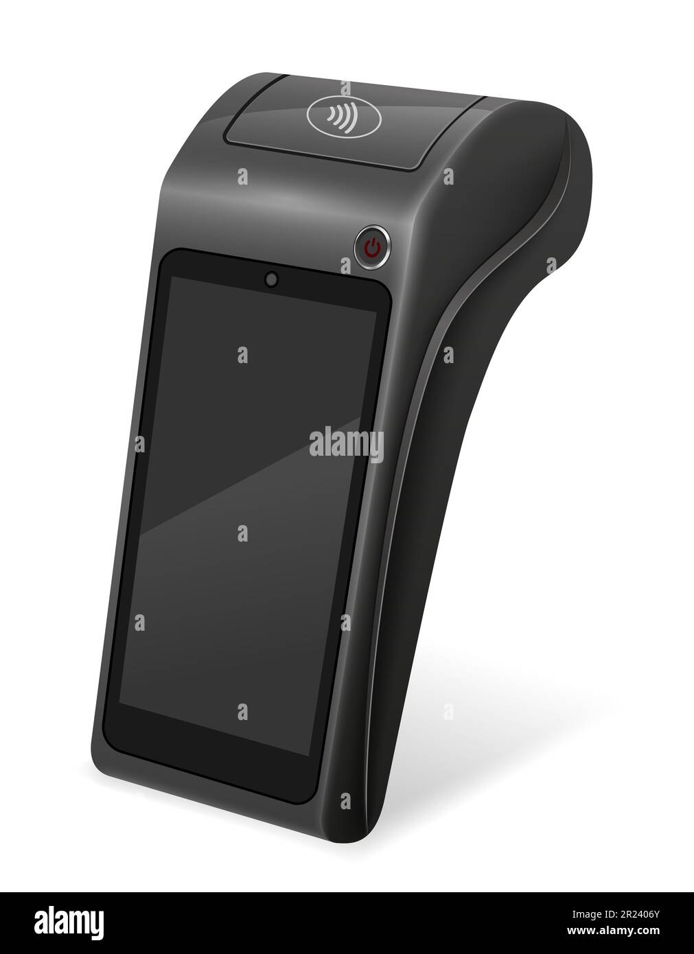 pos terminal for contactless payment for products and services vector ...