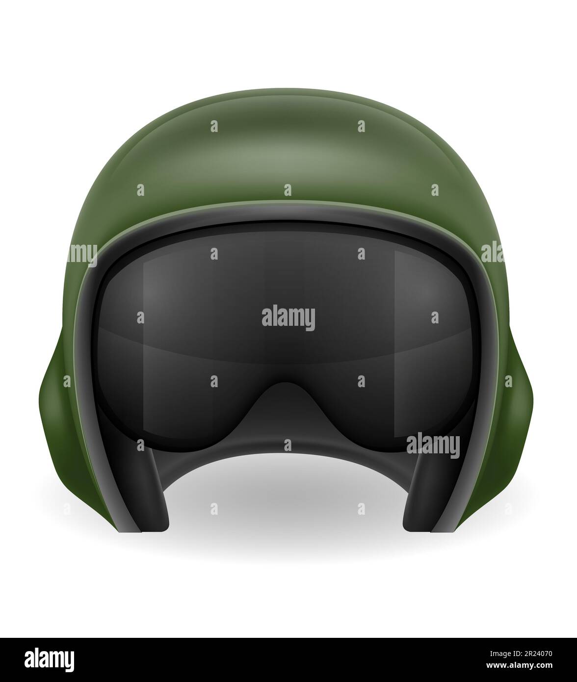 modern pilot helmet for a fighter or combat helicopter vector ...