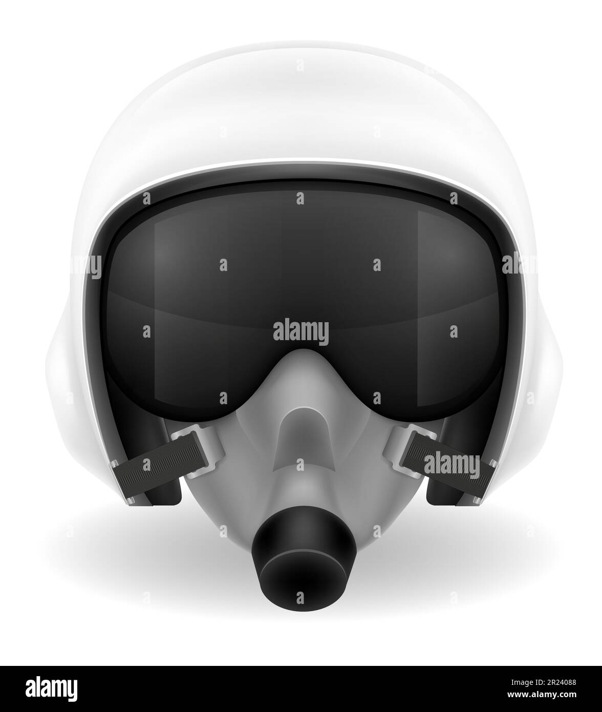 modern pilot helmet for a fighter or combat helicopter vector ...