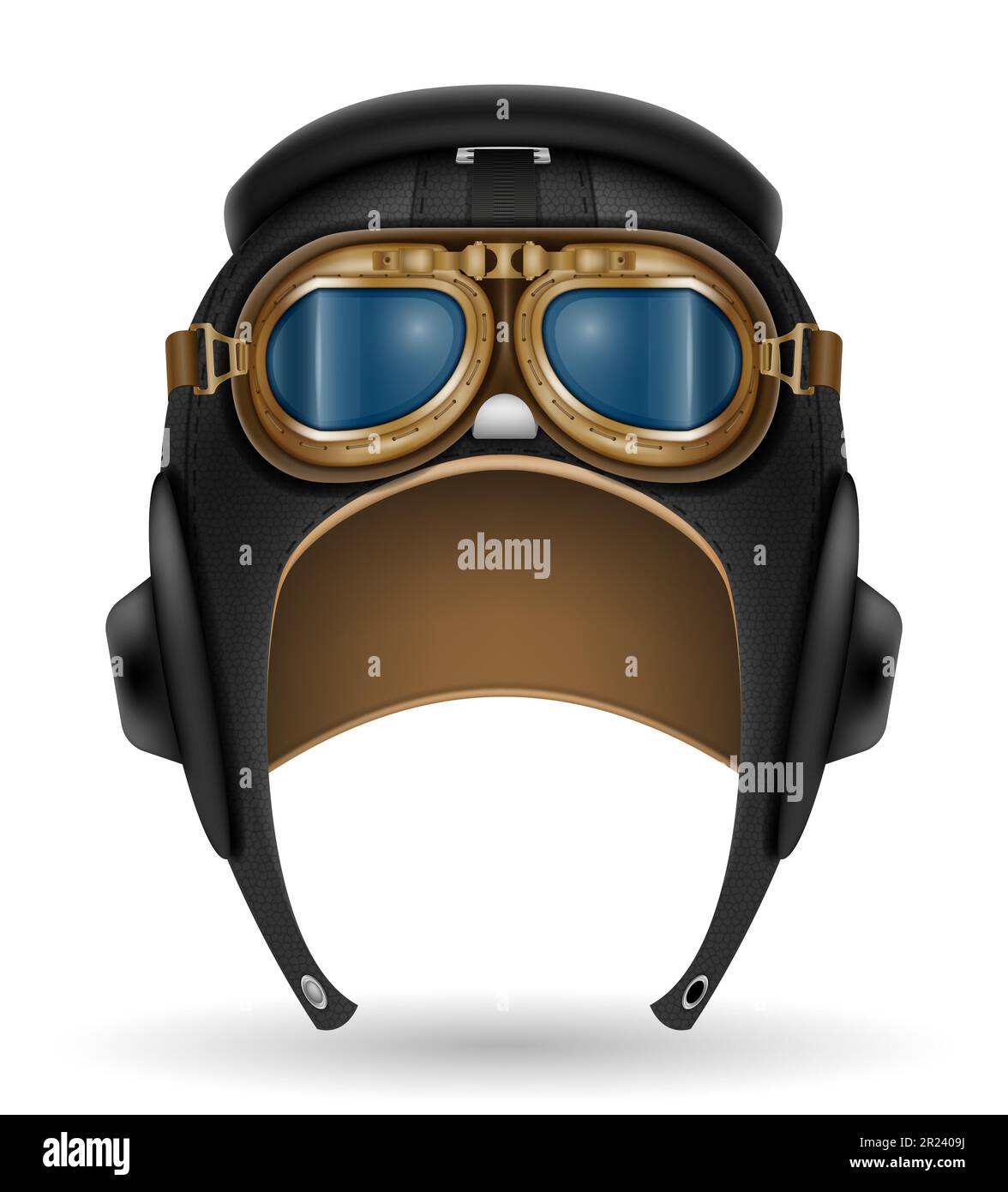 retro style pilot helmet vector illustration vector illustration ...