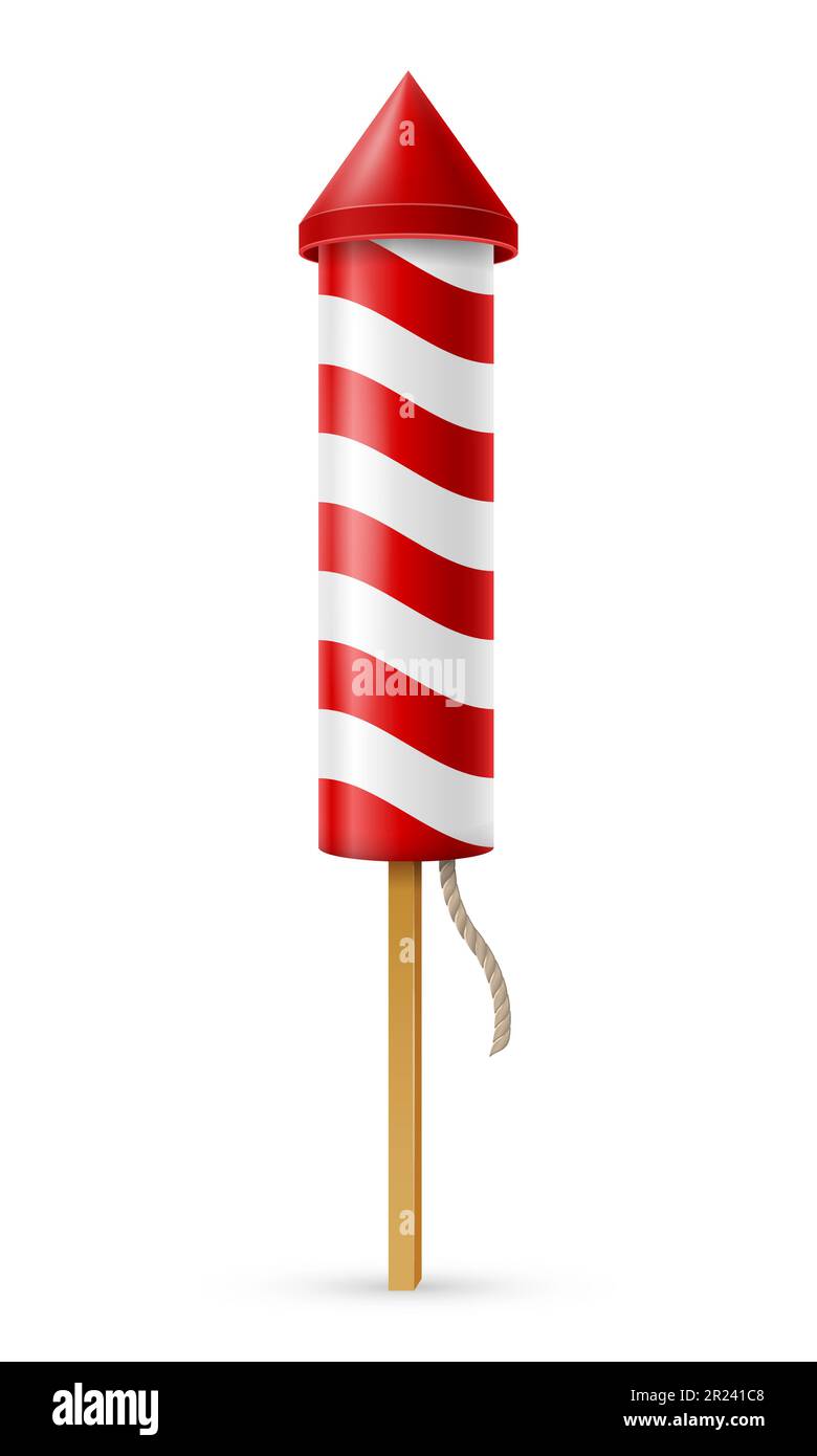 rocket salute for celebration holiday vector illustration isolated on ...