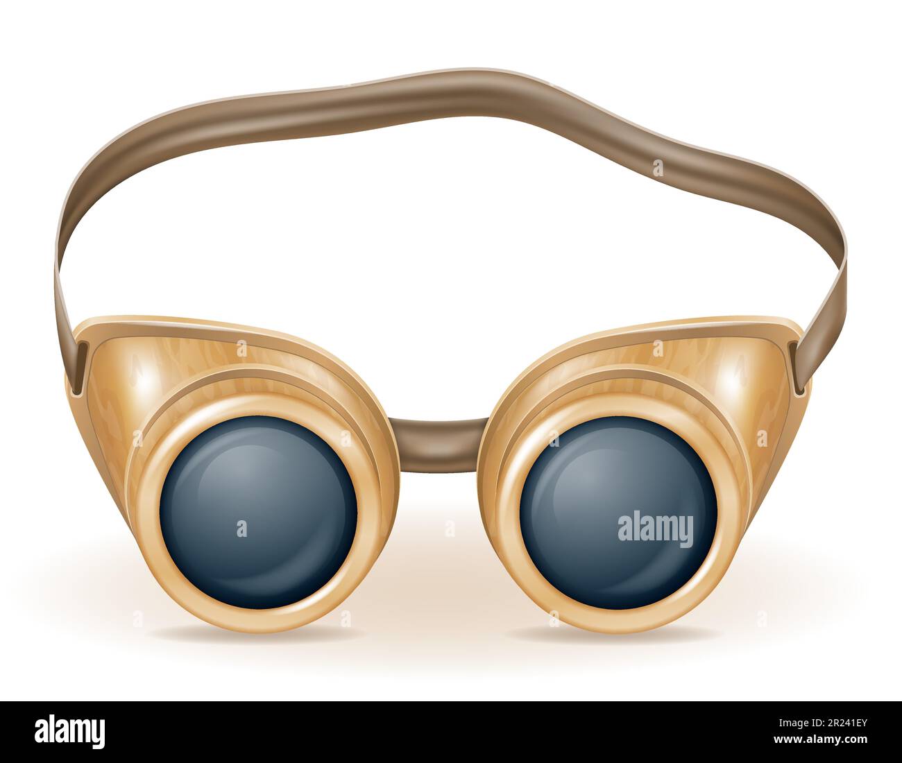 retro steampunk style glasses vector illustration isolated on white ...