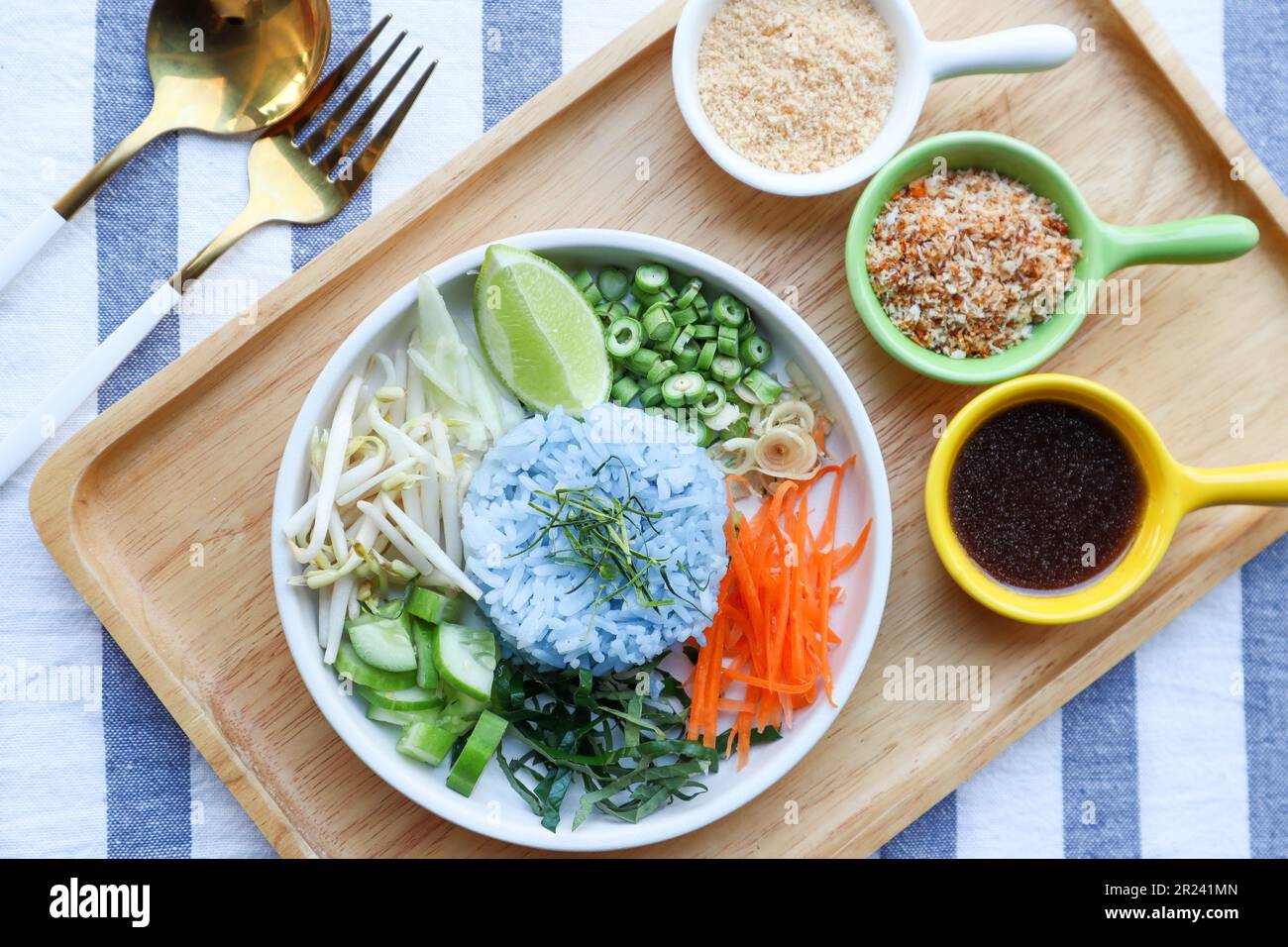 Khao Yam - Thailand southern style rice salad, Thai famous healthy food ...