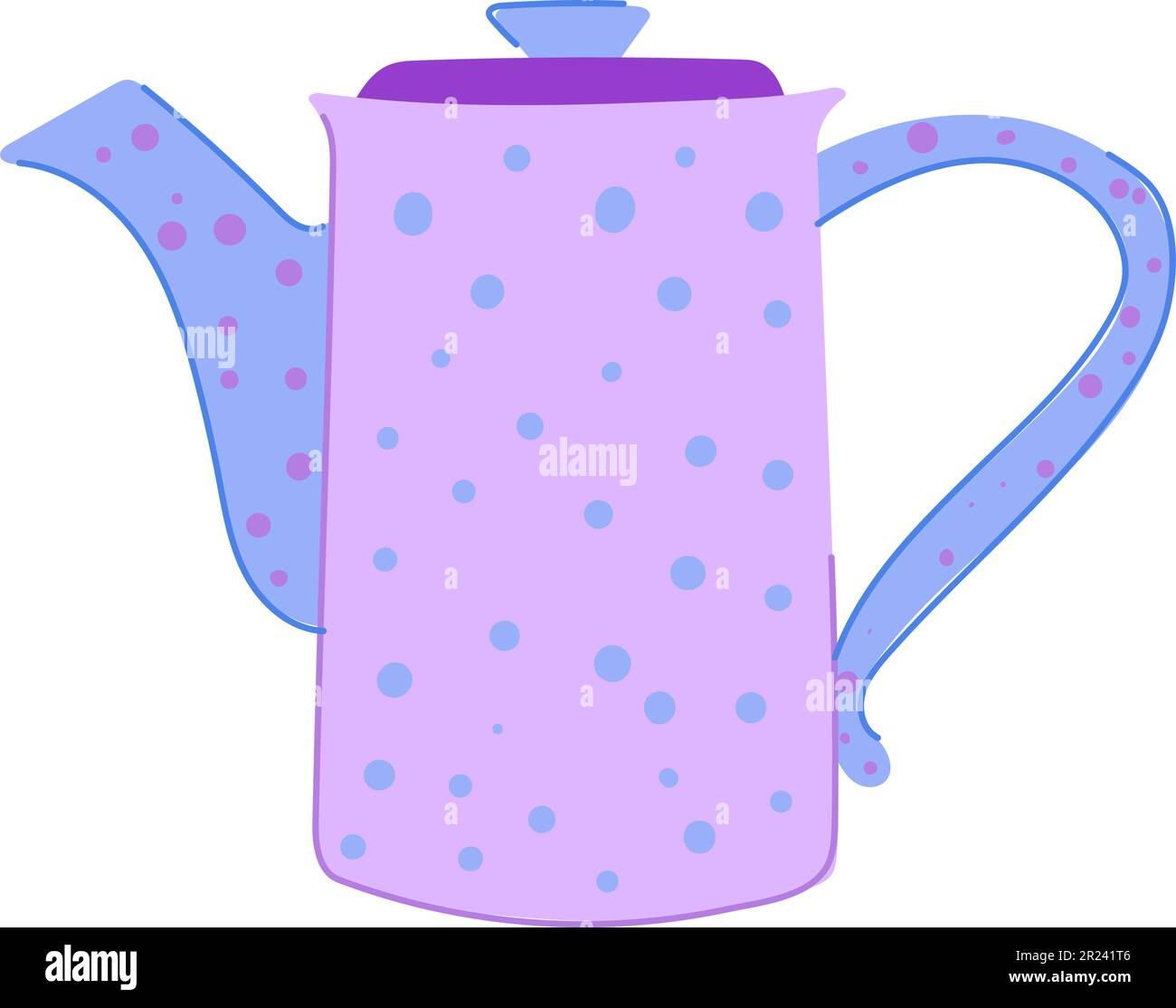 pot teapot ceramic cartoon vector illustration Stock Vector Image & Art ...