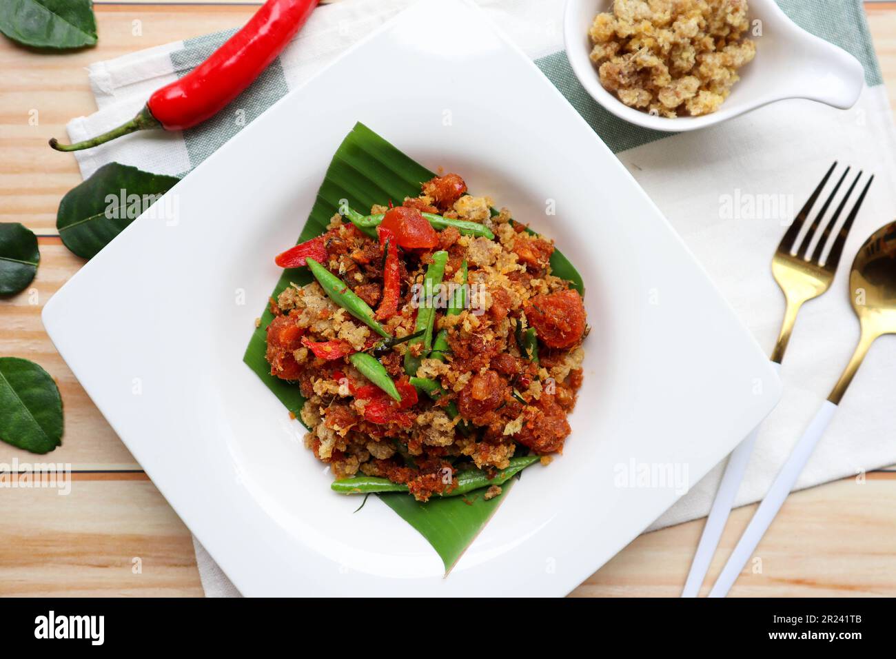 Pad Prik khing - Stir fried deep fried catfish with curry paste , Thai ...