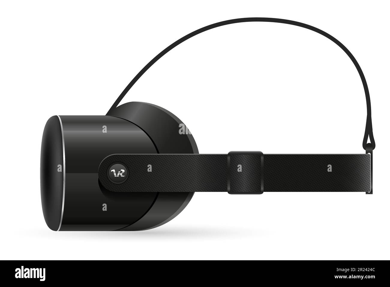 vr glasses helmet mask virtual reality vector illustration isolated on black background Stock ...