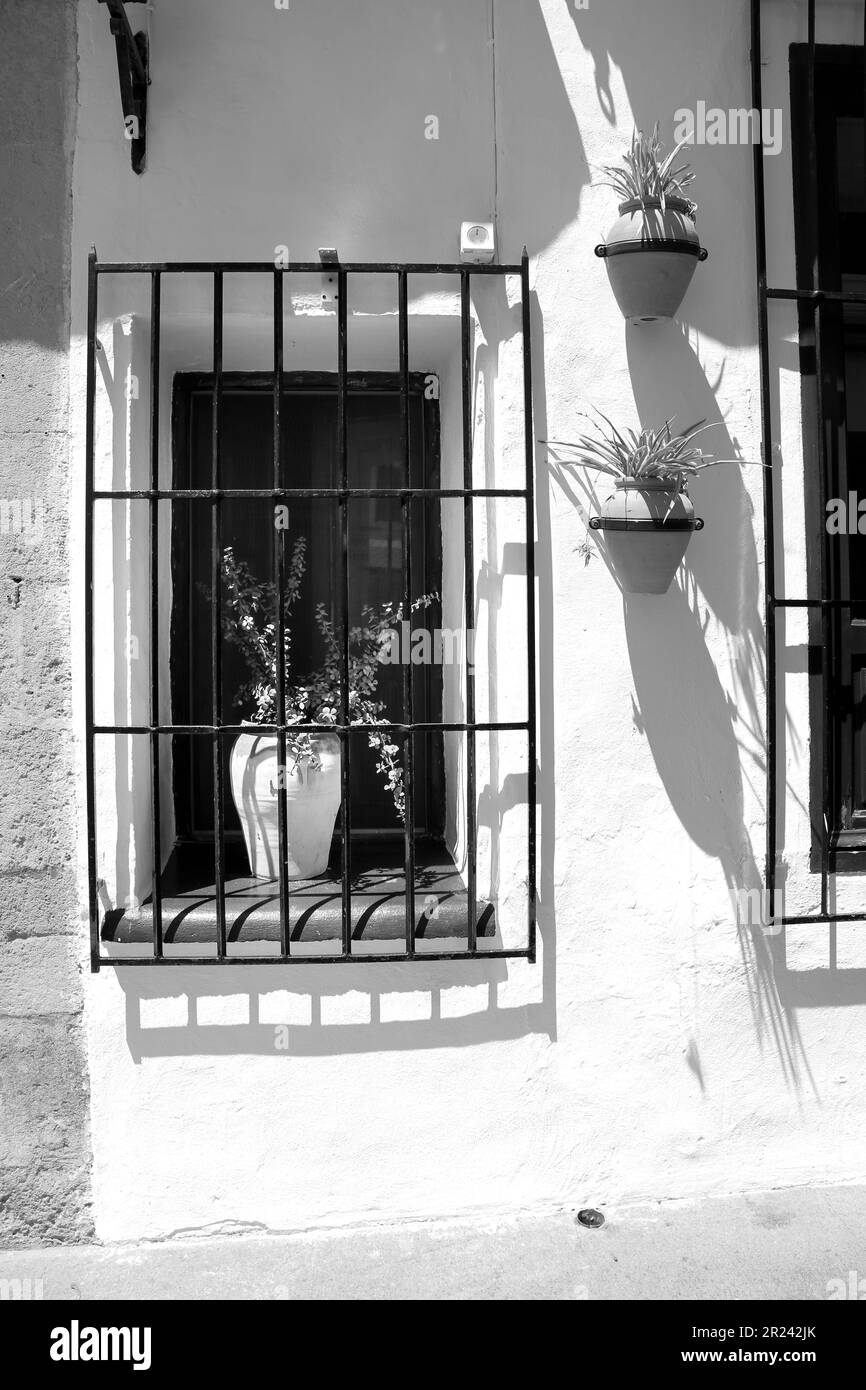 Details traditional architecture facades Black and White Stock Photos ...