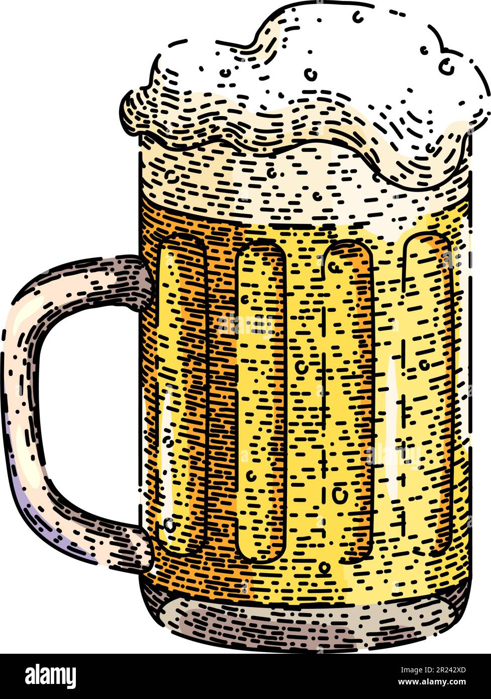 beer lager cup sketch hand drawn vector Stock Vector Image & Art - Alamy
