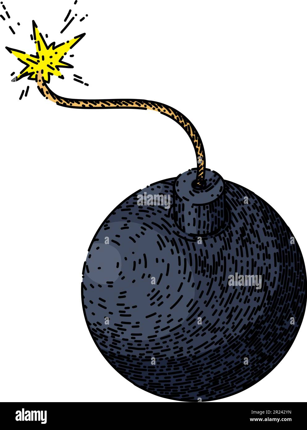 dynamite fuse tnt sketch hand drawn vector Stock Vector Image & Art - Alamy