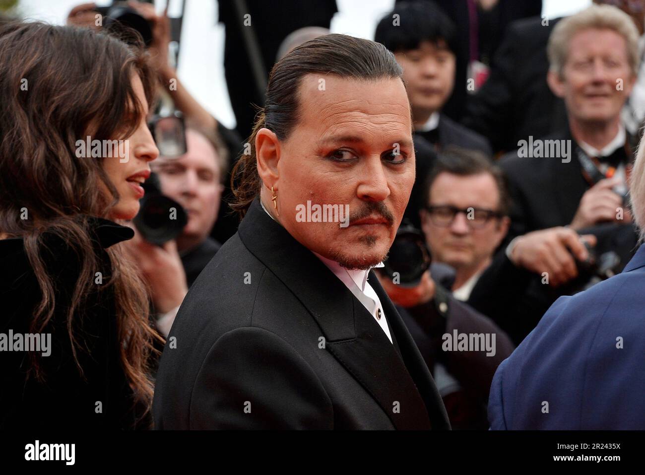 Johnny Depp attends the "Jeanne du Barry" Screening & opening ceremony ...