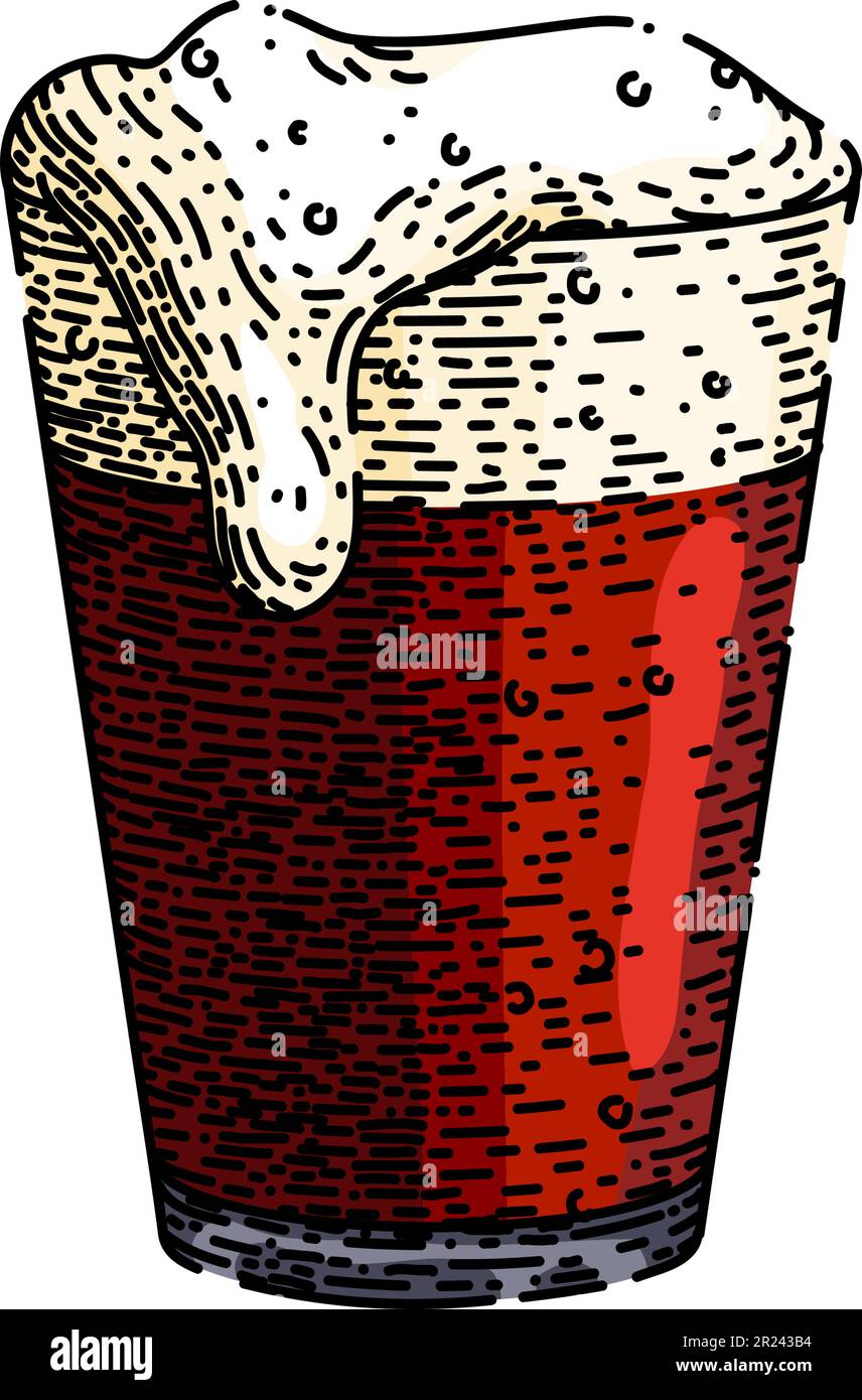 beer alcohol cup sketch hand drawn vector Stock Vector Image & Art - Alamy