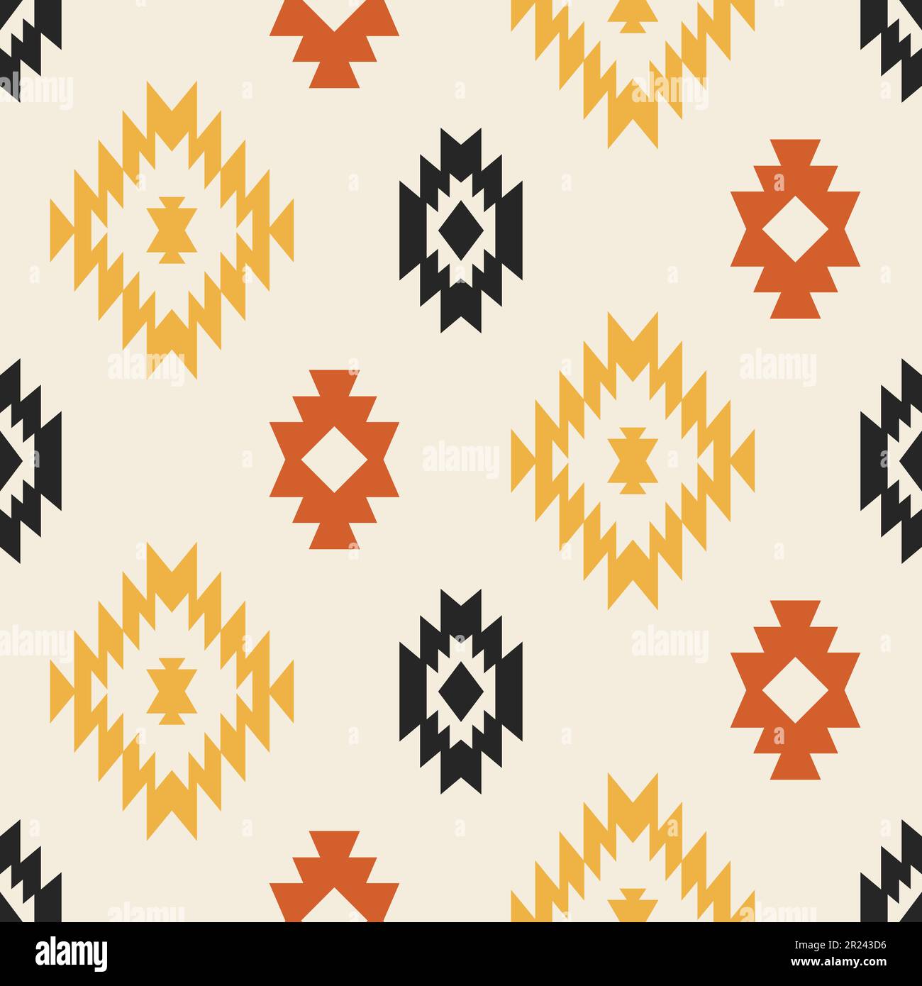Southwestern Aztec Seamless Pattern. Navajo Print Stock Vector Image ...