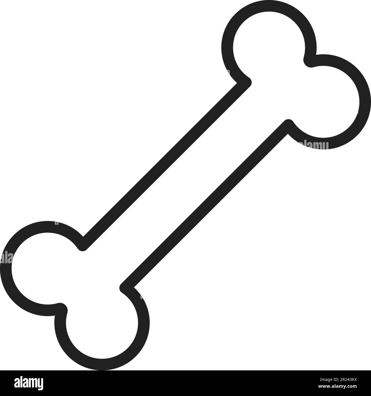 Bone icon vector image Stock Vector Image & Art - Alamy