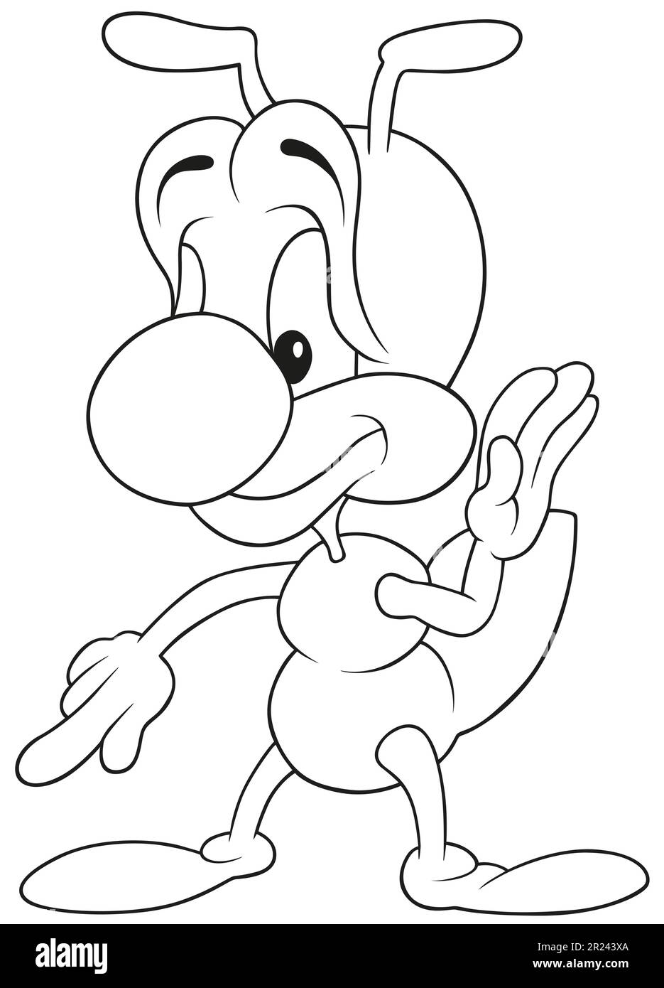 Hand pointing finger comic Black and White Stock Photos & Images - Alamy