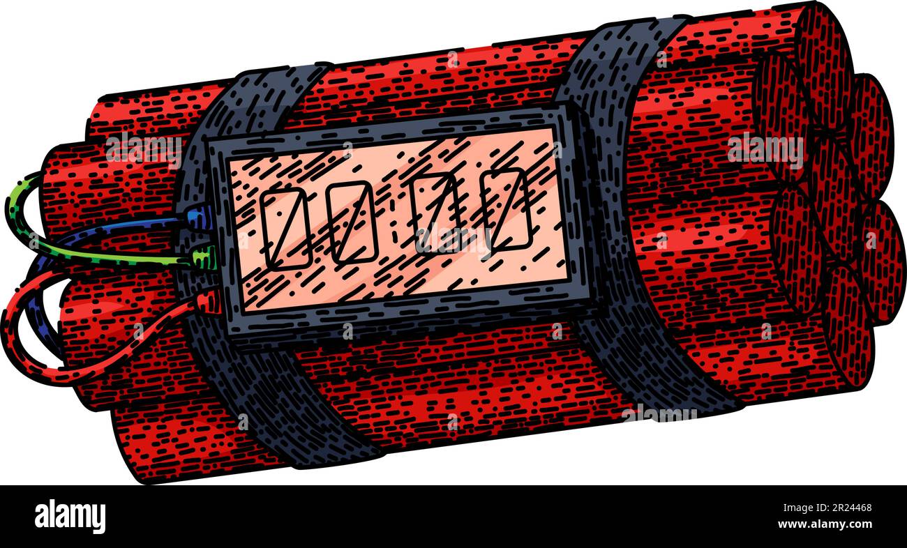 dynamite bomb tnt sketch hand drawn vector Stock Vector Image & Art - Alamy