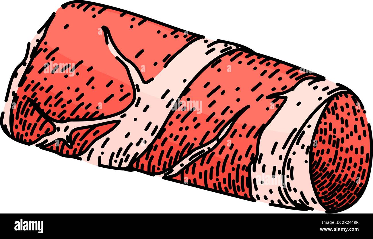 food ham meat sketch hand drawn vector Stock Vector Image & Art - Alamy