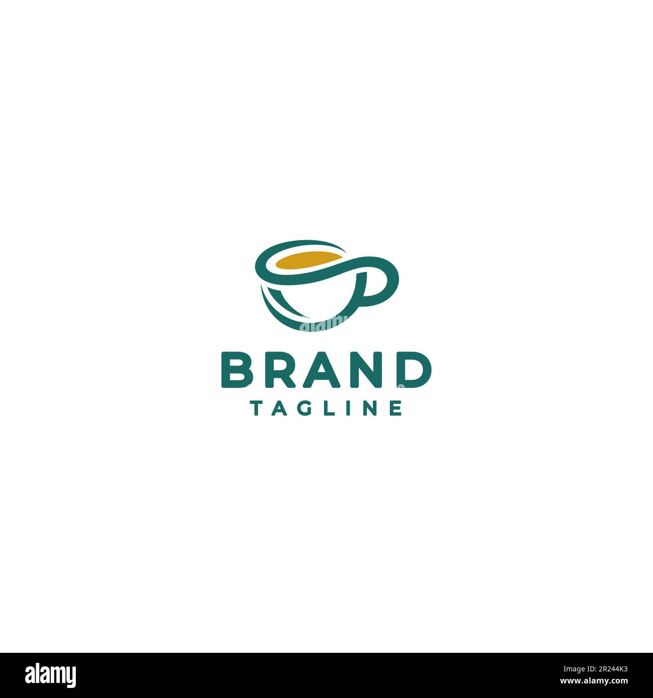 Minimalist Cup of Coffee Logo Design. Minimalist illustration of a ...