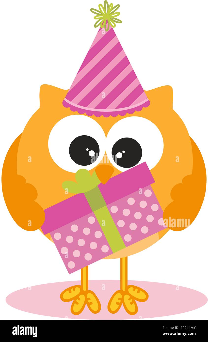 Birthday owl hi-res stock photography and images - Alamy