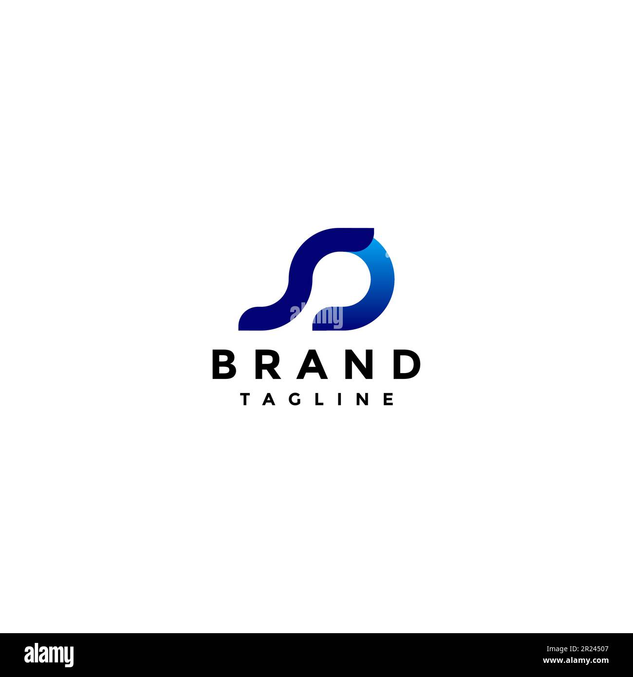 Simple logo design letter s connected with letter d. Part of an ...