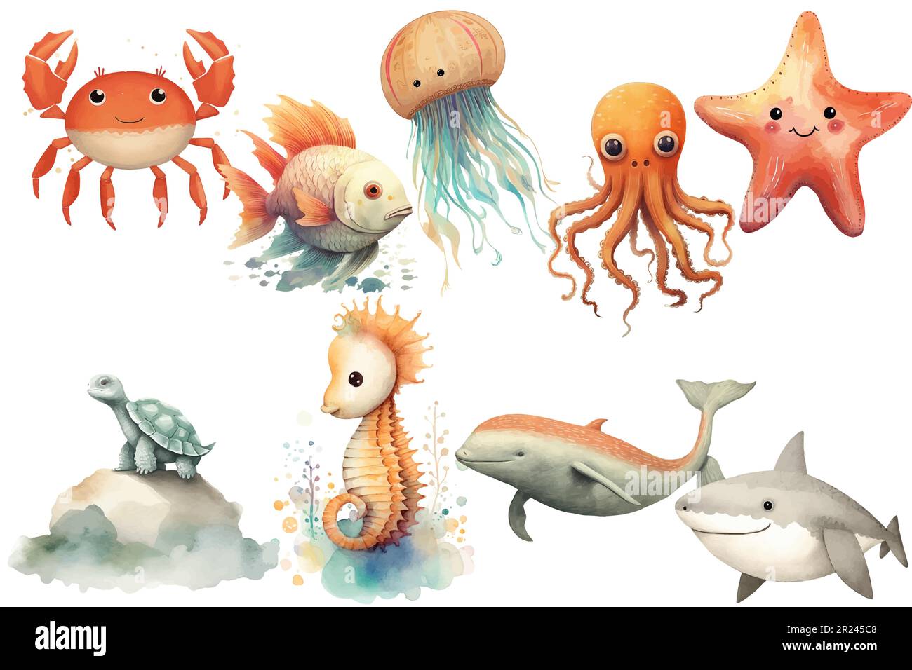 Cartoon shell fish hi-res stock photography and images - Alamy