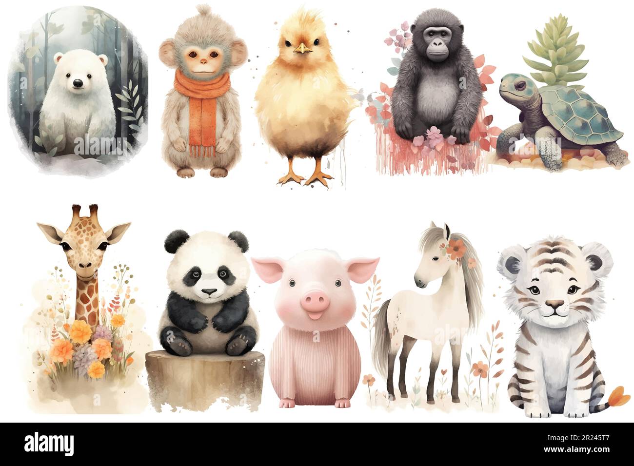 Set of gorilla hi-res stock photography and images - Alamy