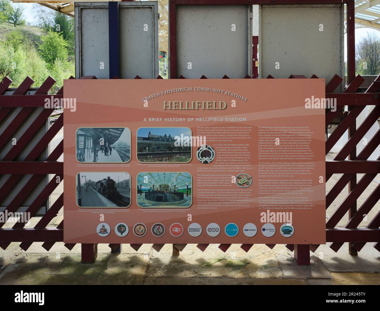 History of Hellifield Station. Skipton. North Yorkshire. UK Stock Photo ...