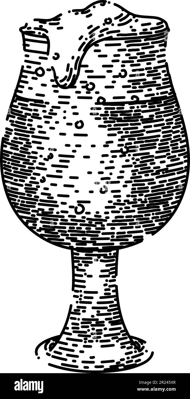 Beer Cup Glass Sketch Hand Drawn Vector Stock Vector Image And Art Alamy