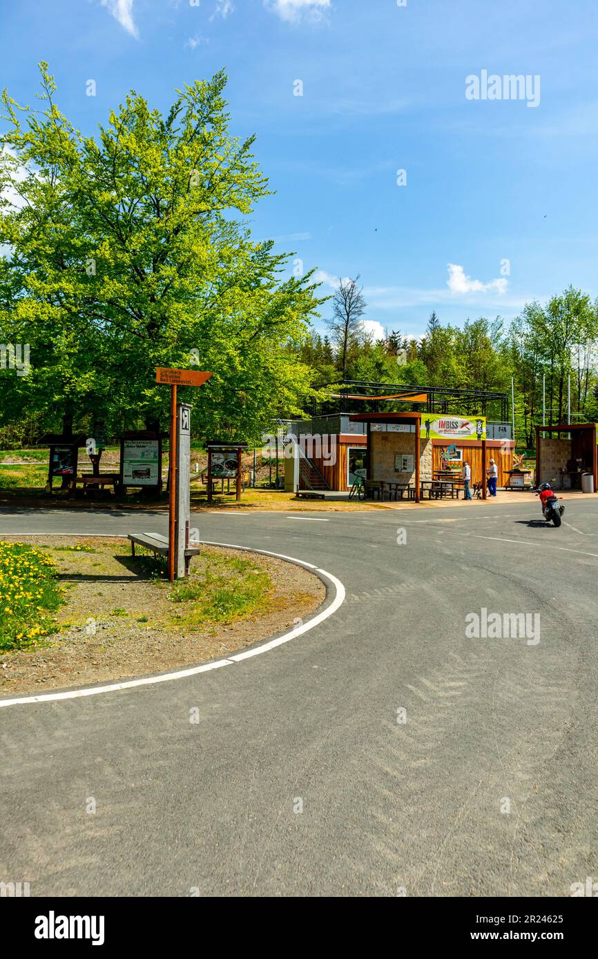 First steps along the Rennsteig between Hörschel and Blankenstein in ...