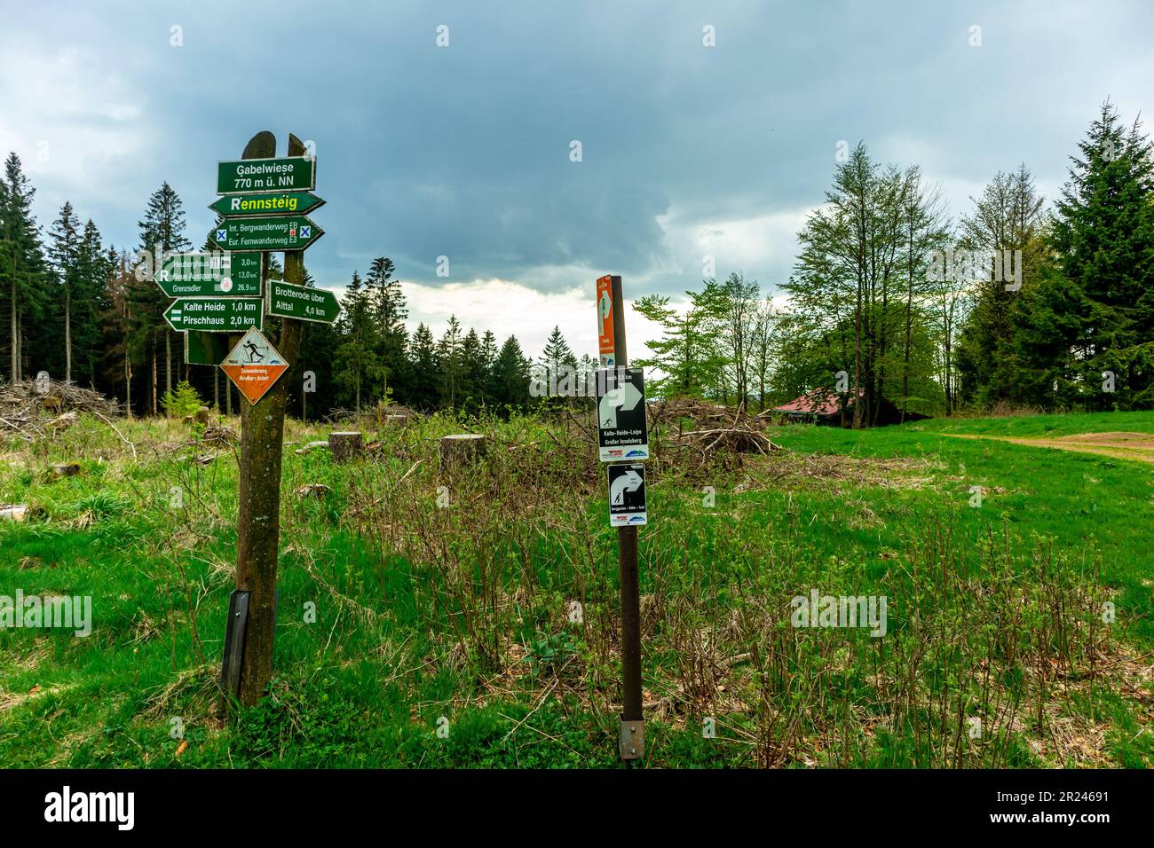 First steps along the Rennsteig between Hörschel and Blankenstein in ...