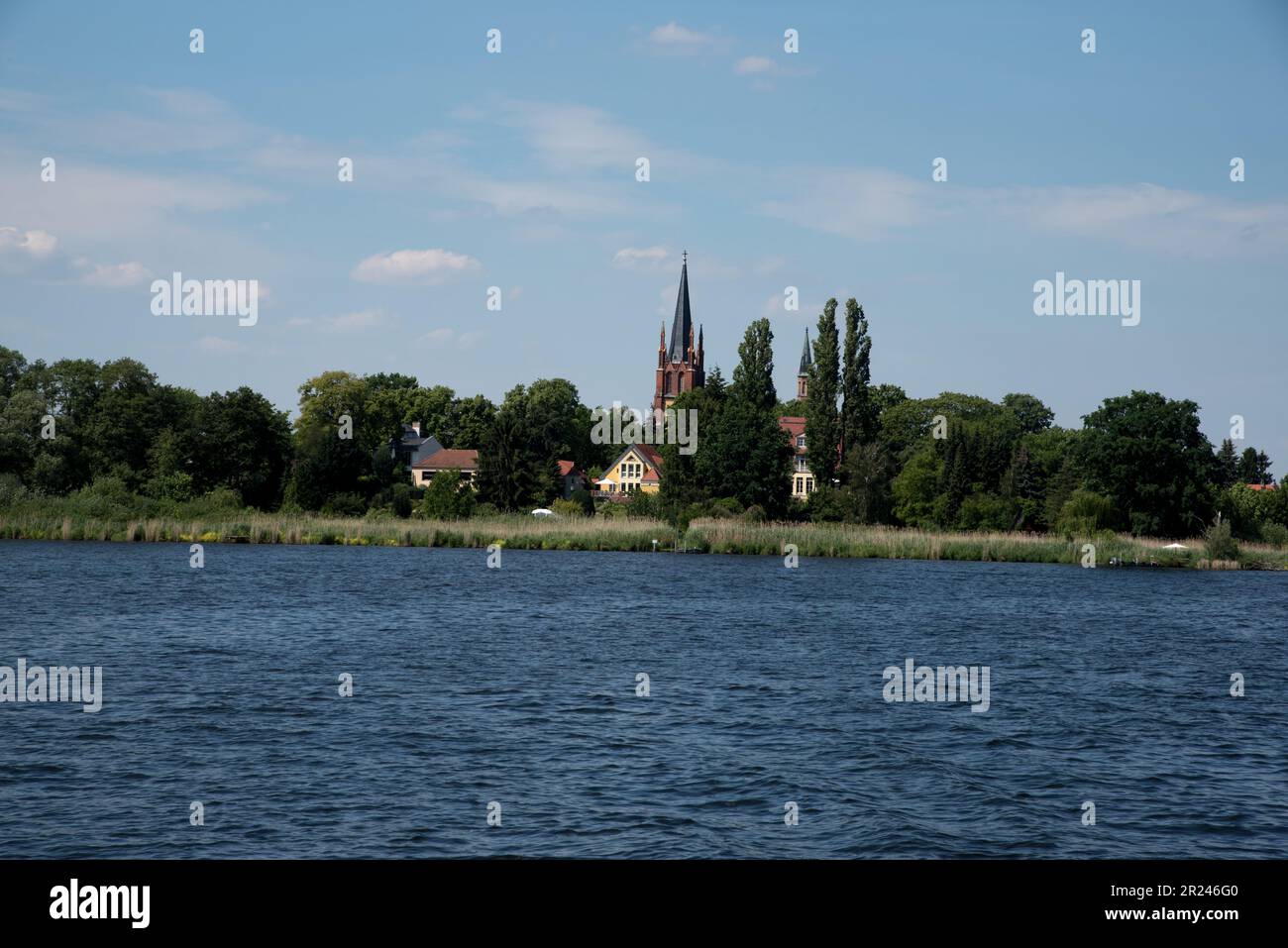 Old quarter of Werder, a town just west of Potsdam and Berlin in ...