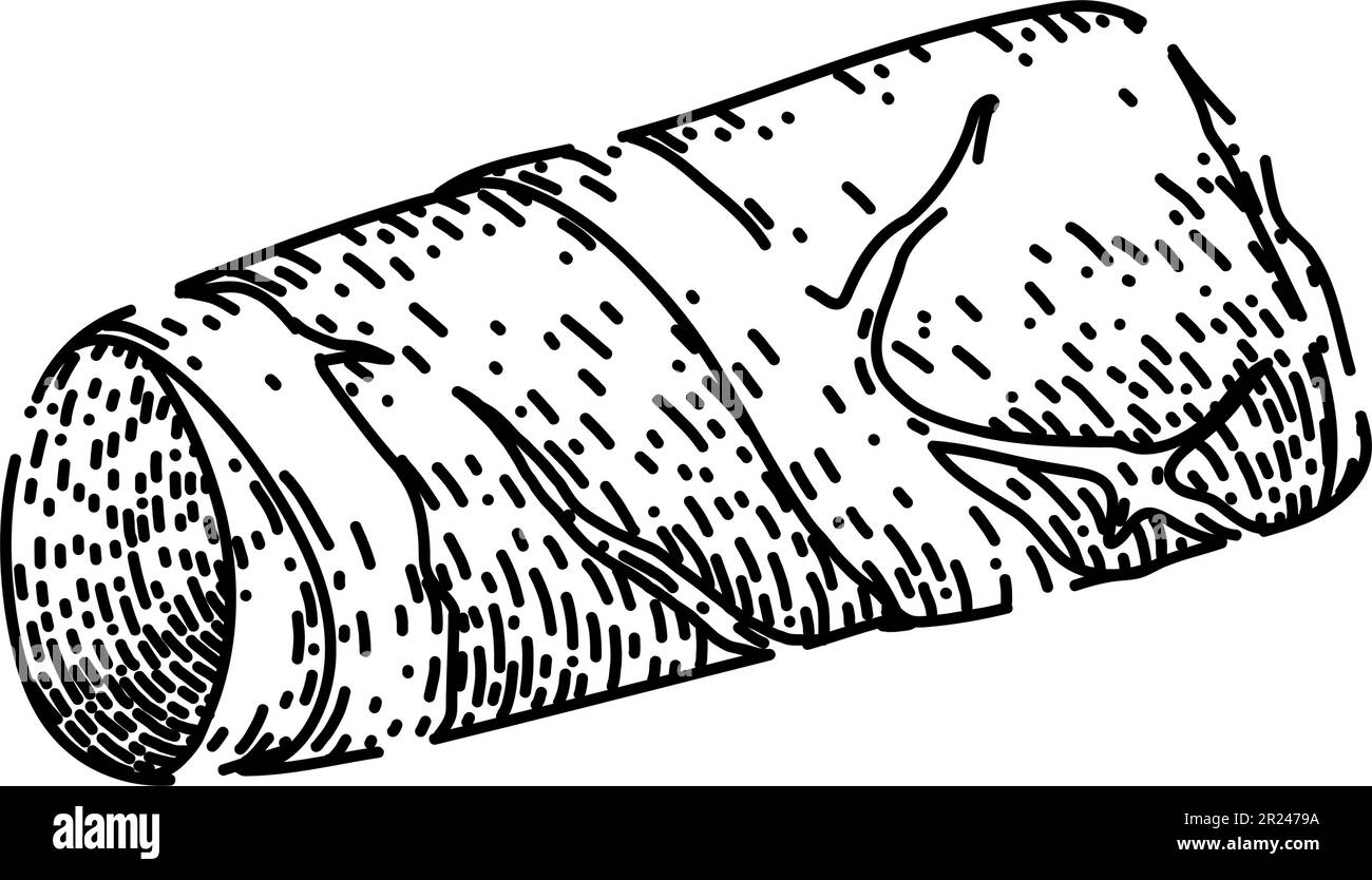 food ham meat sketch hand drawn vector Stock Vector Image & Art - Alamy