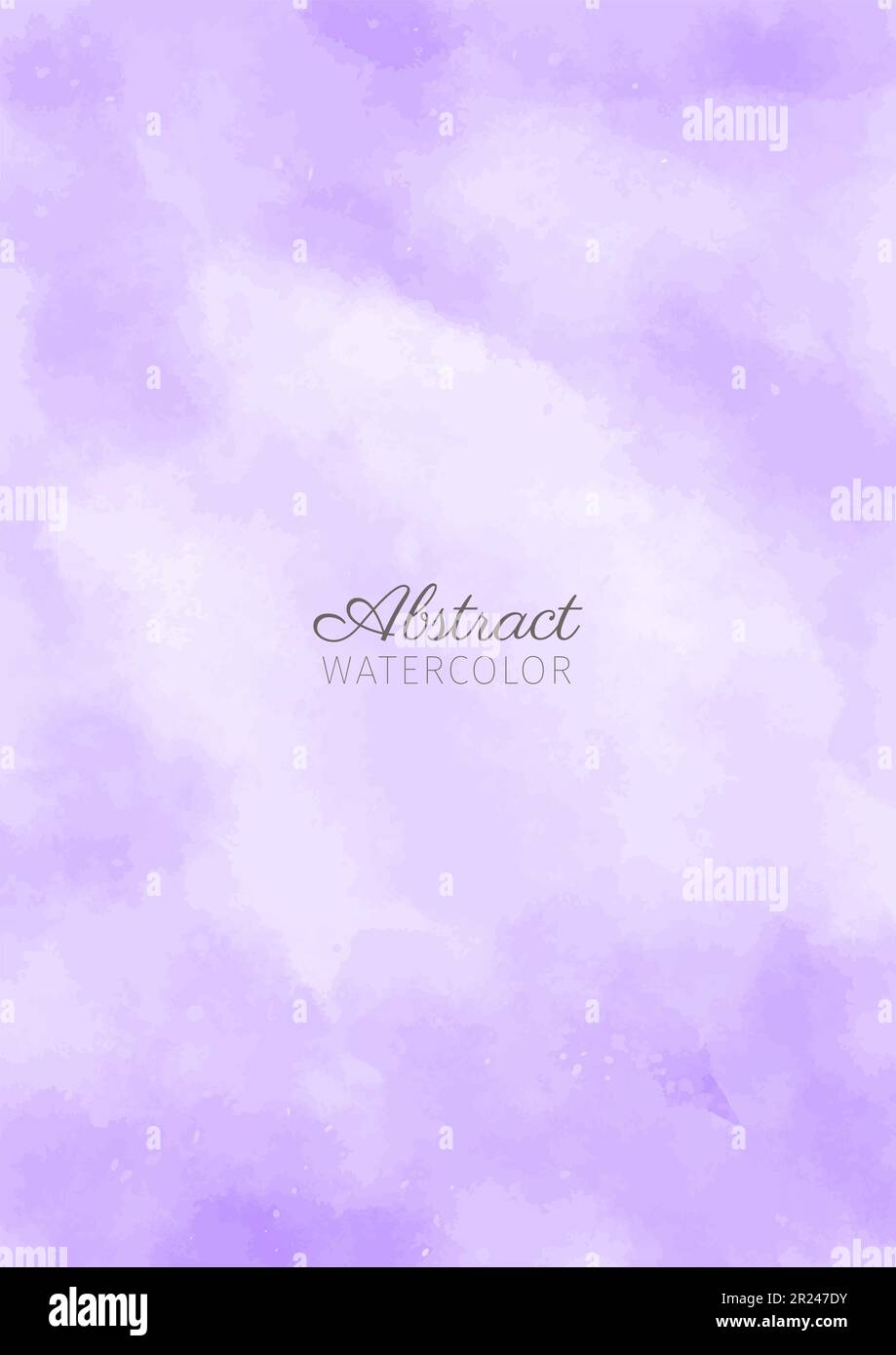 Lavender dreams abstract watercolor poster background vector Stock ...