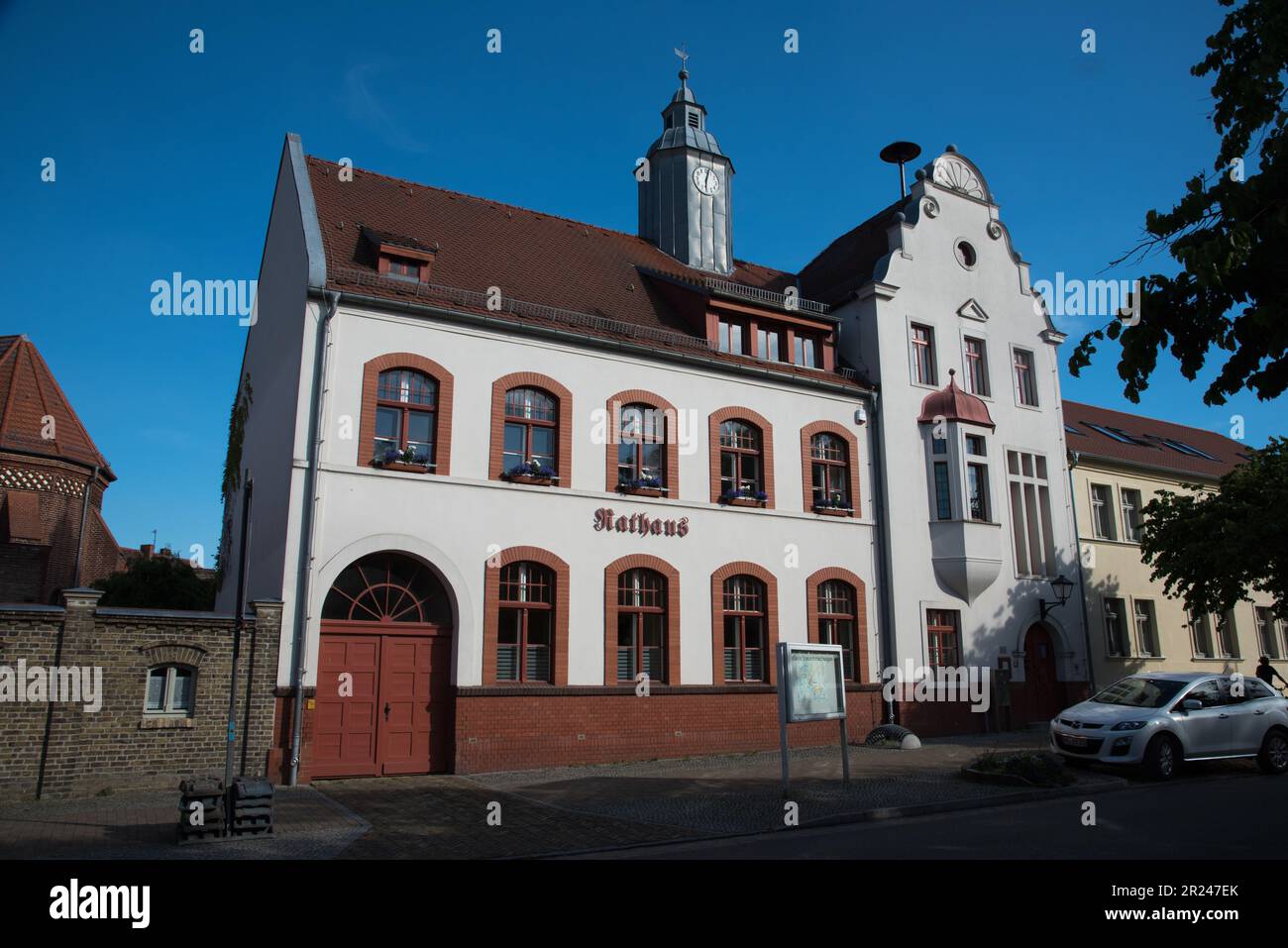 town hall in Ketzin in Germany's Havelland district which is some ...