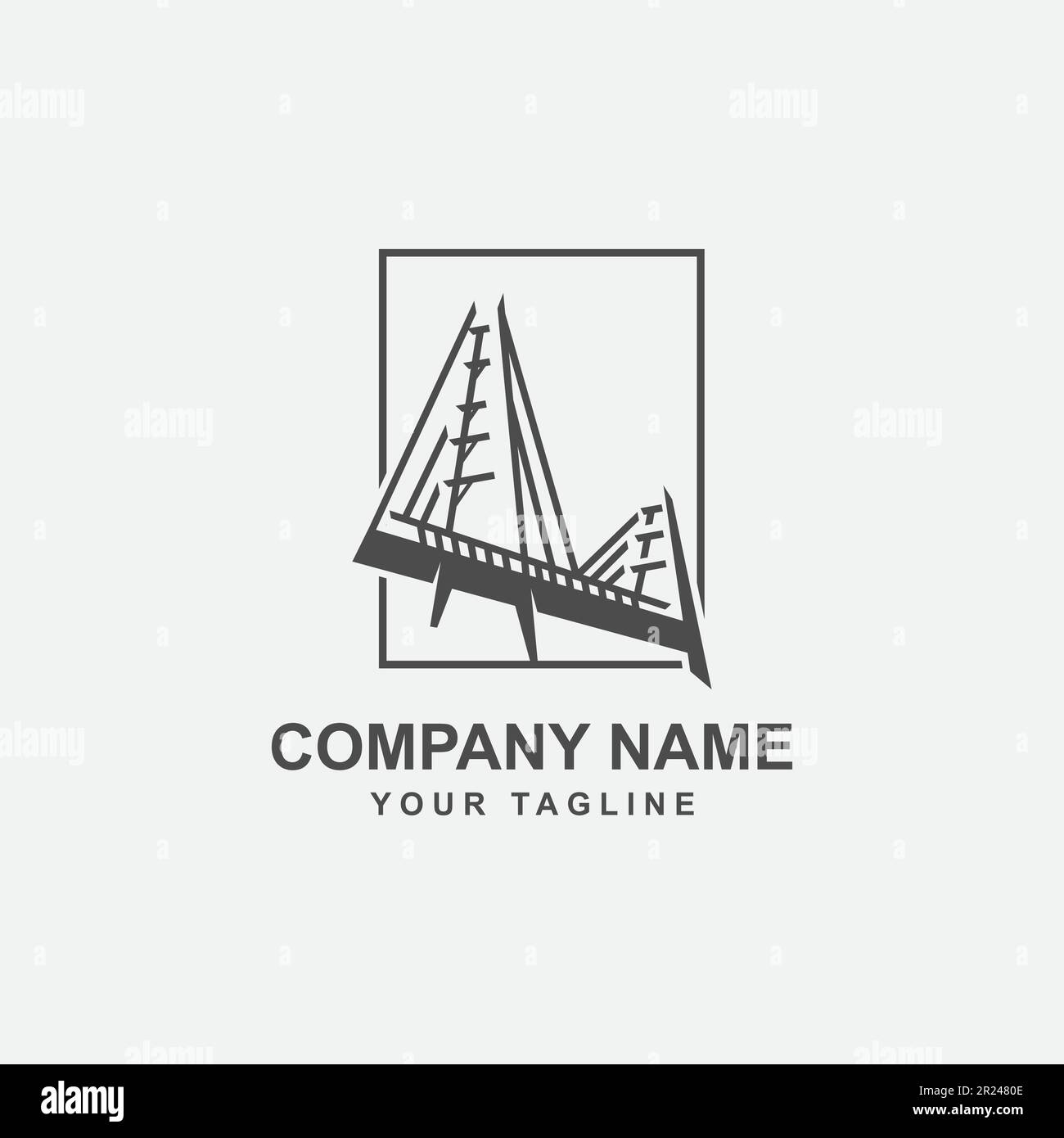 Bridge logo design vector template,Simple bridge logo.EPS 10 Stock ...