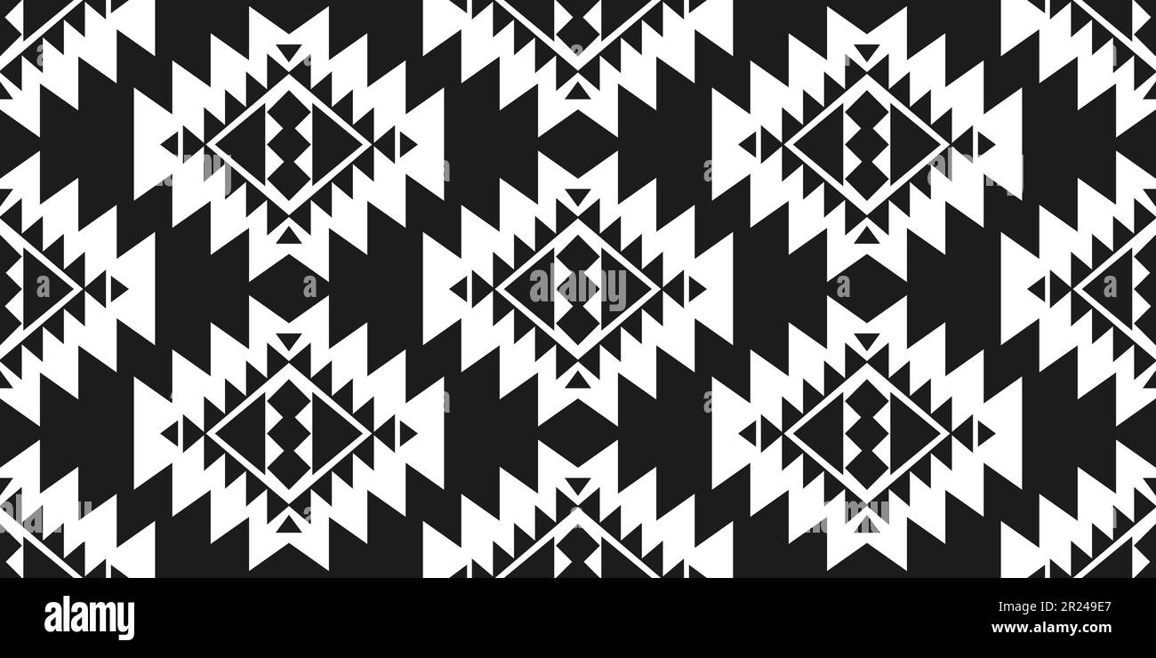 Southwestern Aztec Seamless Pattern. Navajo Print Stock Vector Image ...