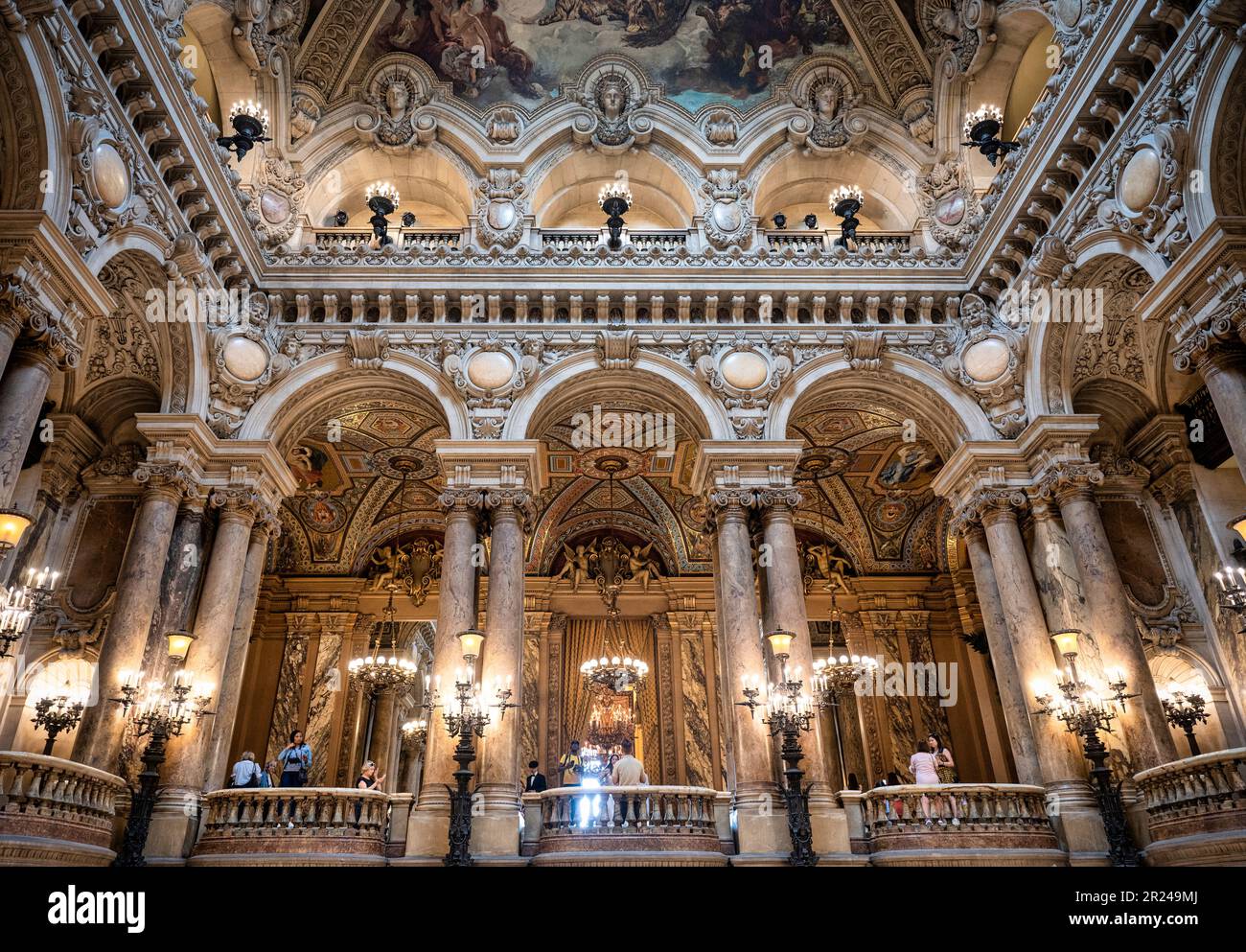 Paris, France - 11 June 2022: A view of the Baroque style interior of ...
