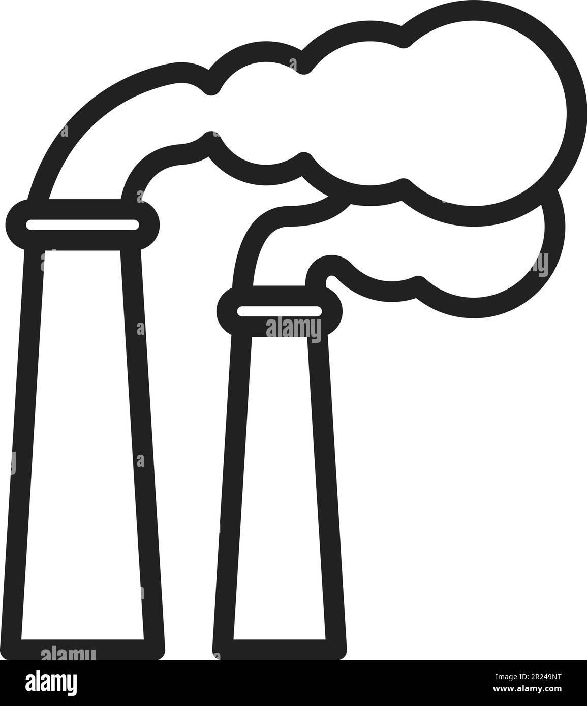 Tall chimney stack Cut Out Stock Images & Pictures - Alamy