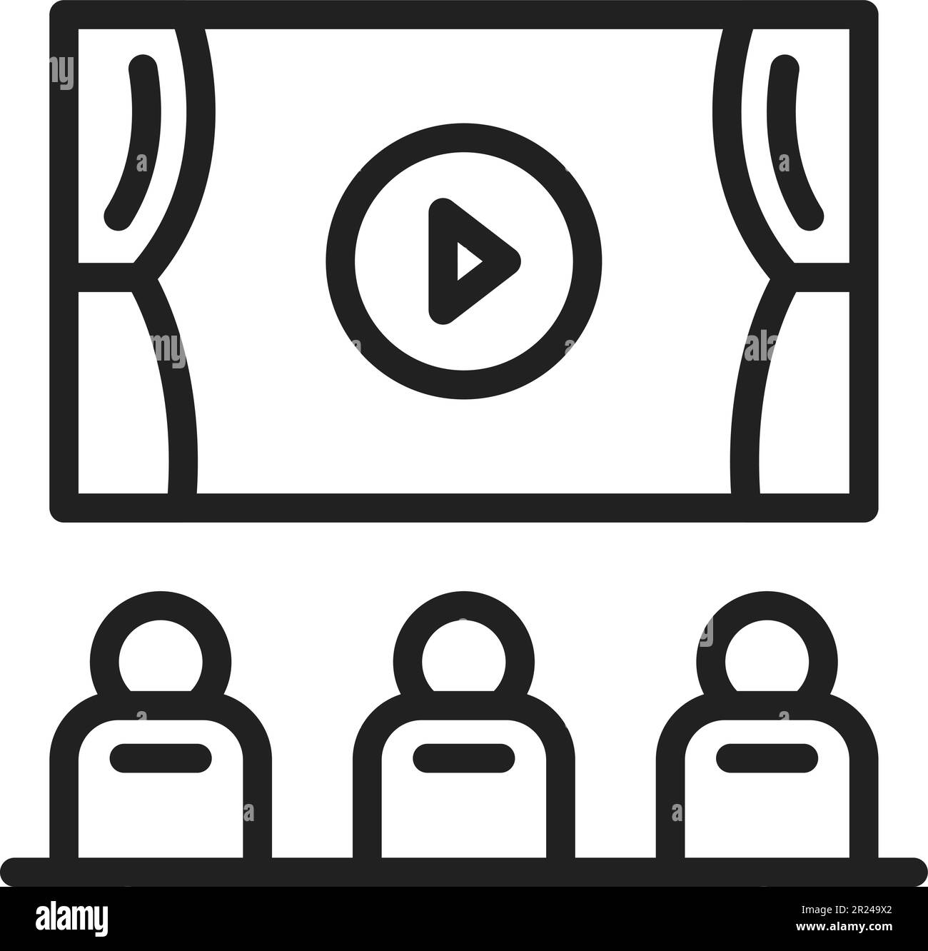 Cinema icon vector image Stock Vector Image & Art - Alamy