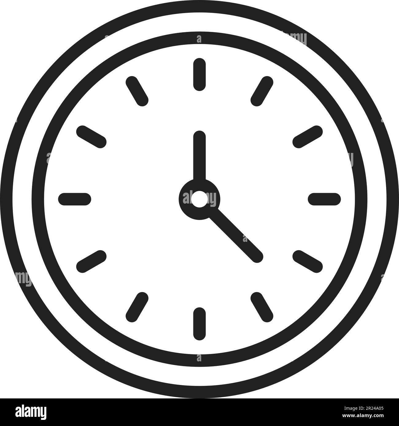 Clock icon vector image Stock Vector Image & Art - Alamy