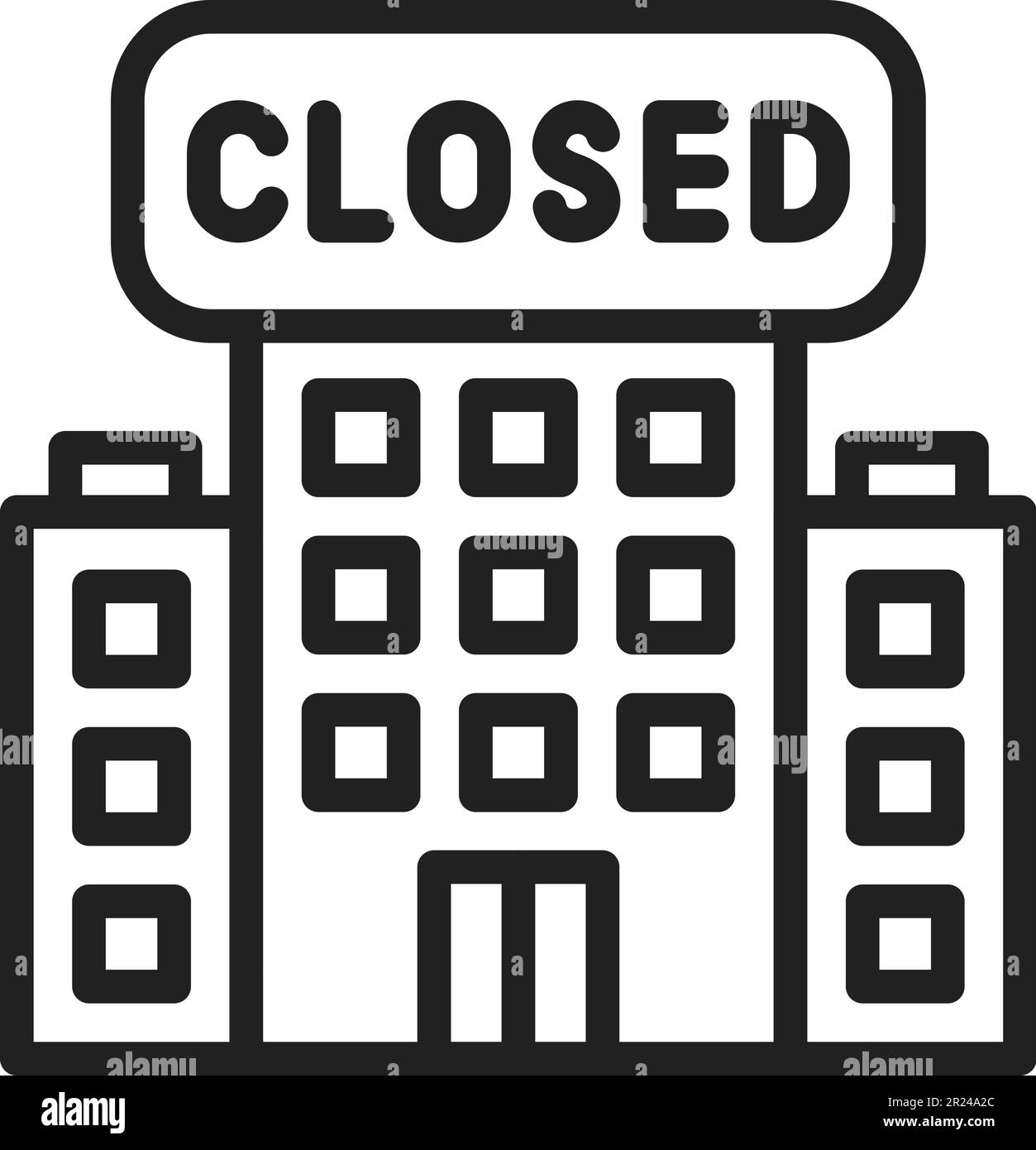 Symbol closed no entry Black and White Stock Photos & Images - Alamy