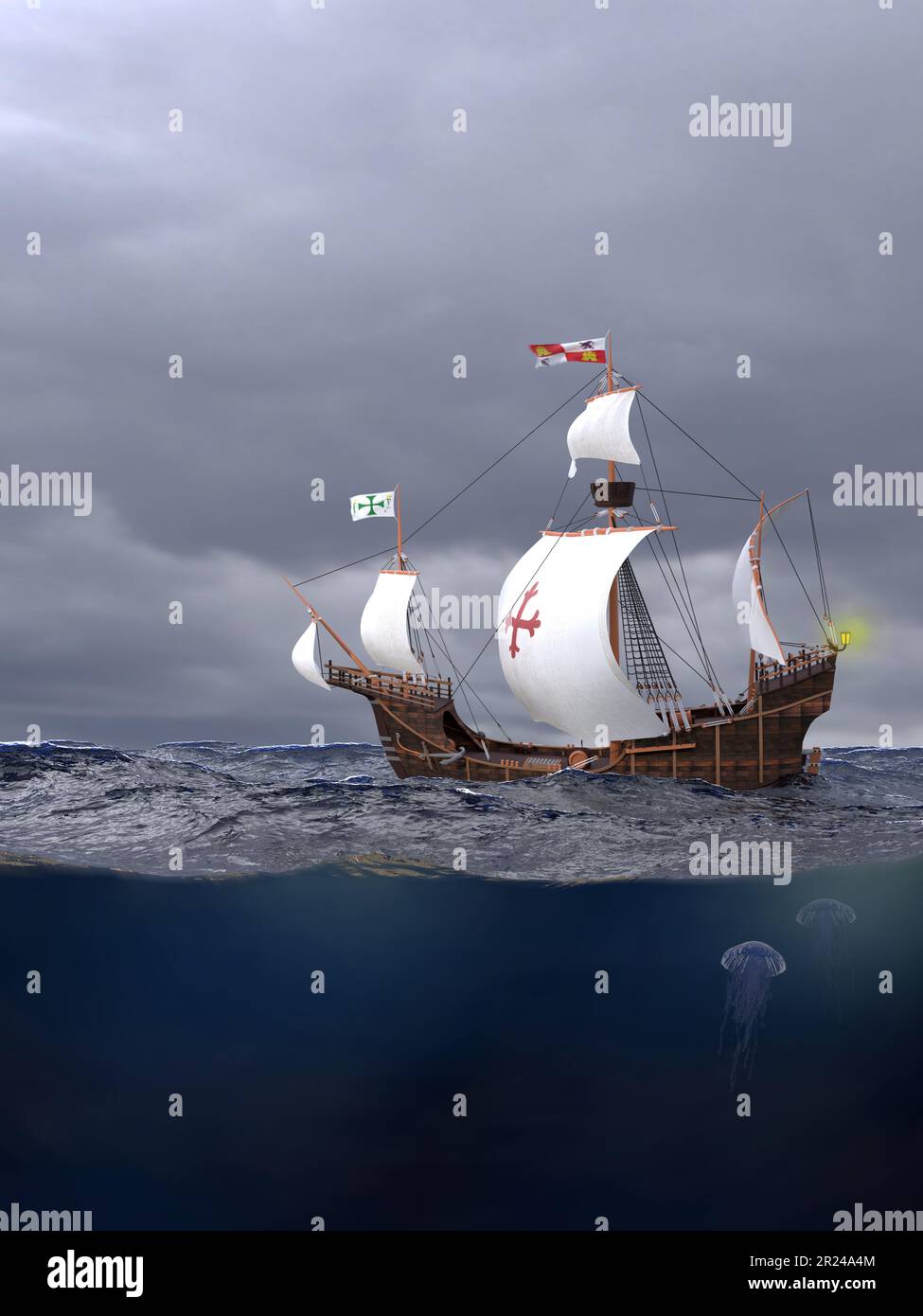 Ship discovery america 1492 hi-res stock photography and images - Alamy