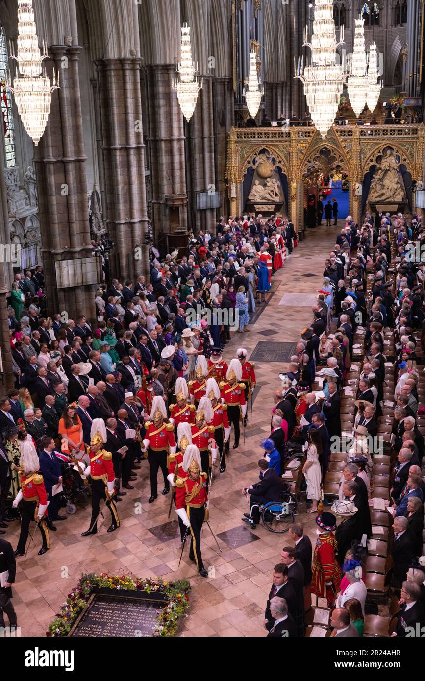 The Coronation of The King and Queen Consort inside Westminster Abbey ...