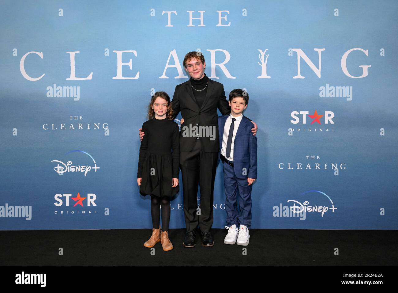 Lily Le Torre, Jeremy Blewitt and Flynn Wandin pose for a photograph on ...