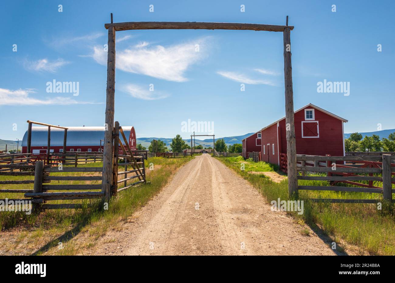 Grant-Kohrs Ranch National Historic Site in Montana Stock Photo - Alamy