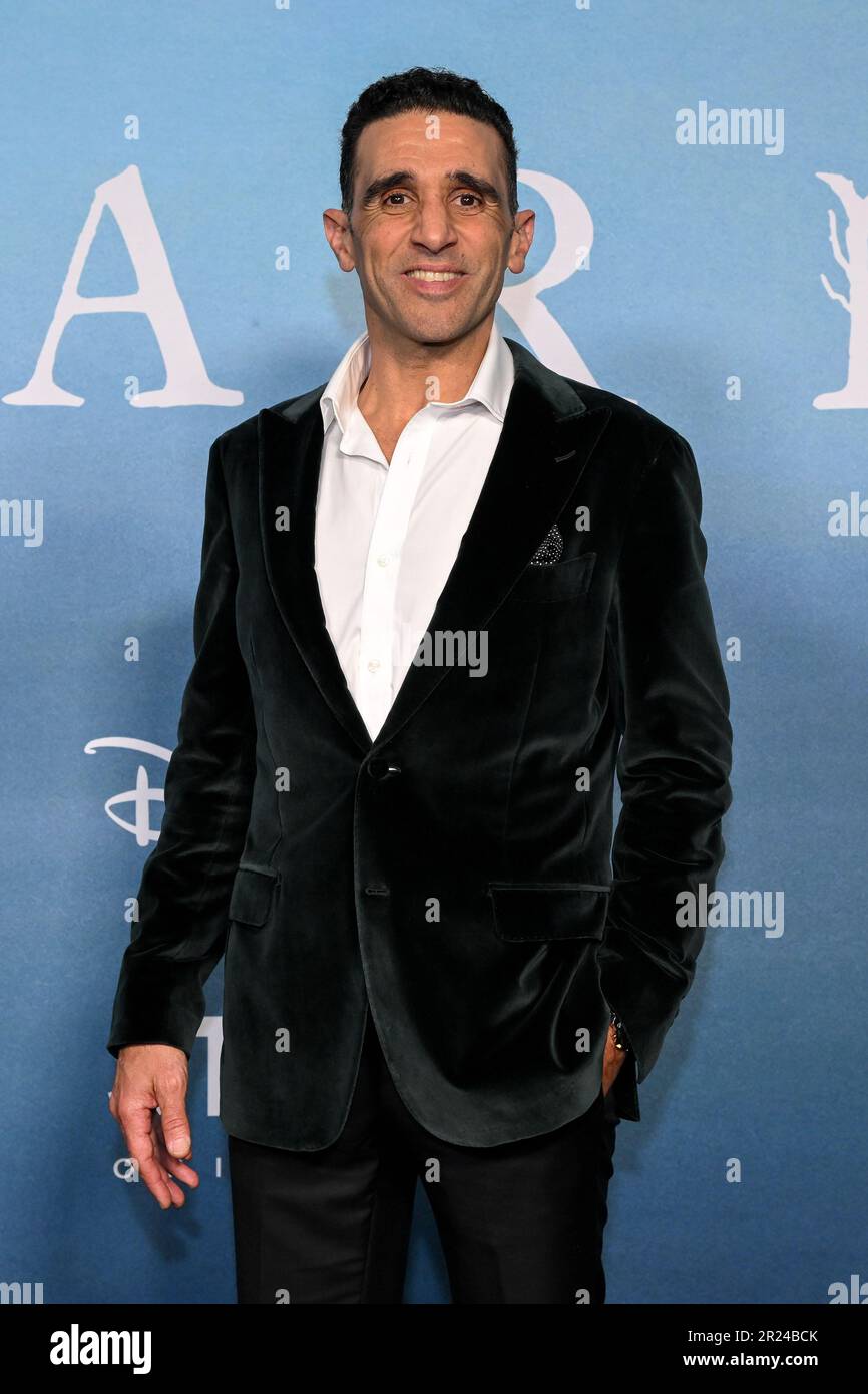 Hazem Shammas poses for a photograph on the red carpet at the premiere ...