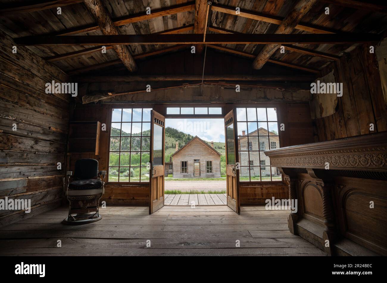 Bannack State Park ghost town in Beaverhead County, Montana Stock Photo ...